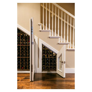 Small Wine Storage - Mini Cellar and Cabinet Under the Stairs - Modern ...