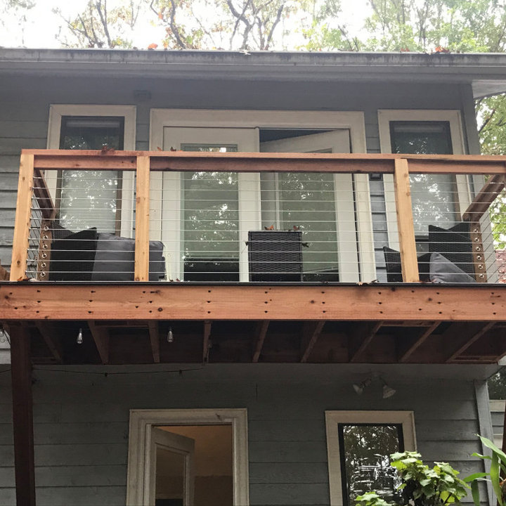 75 Beautiful Balcony with Wood Railing Ideas & Designs - April 2024 ...