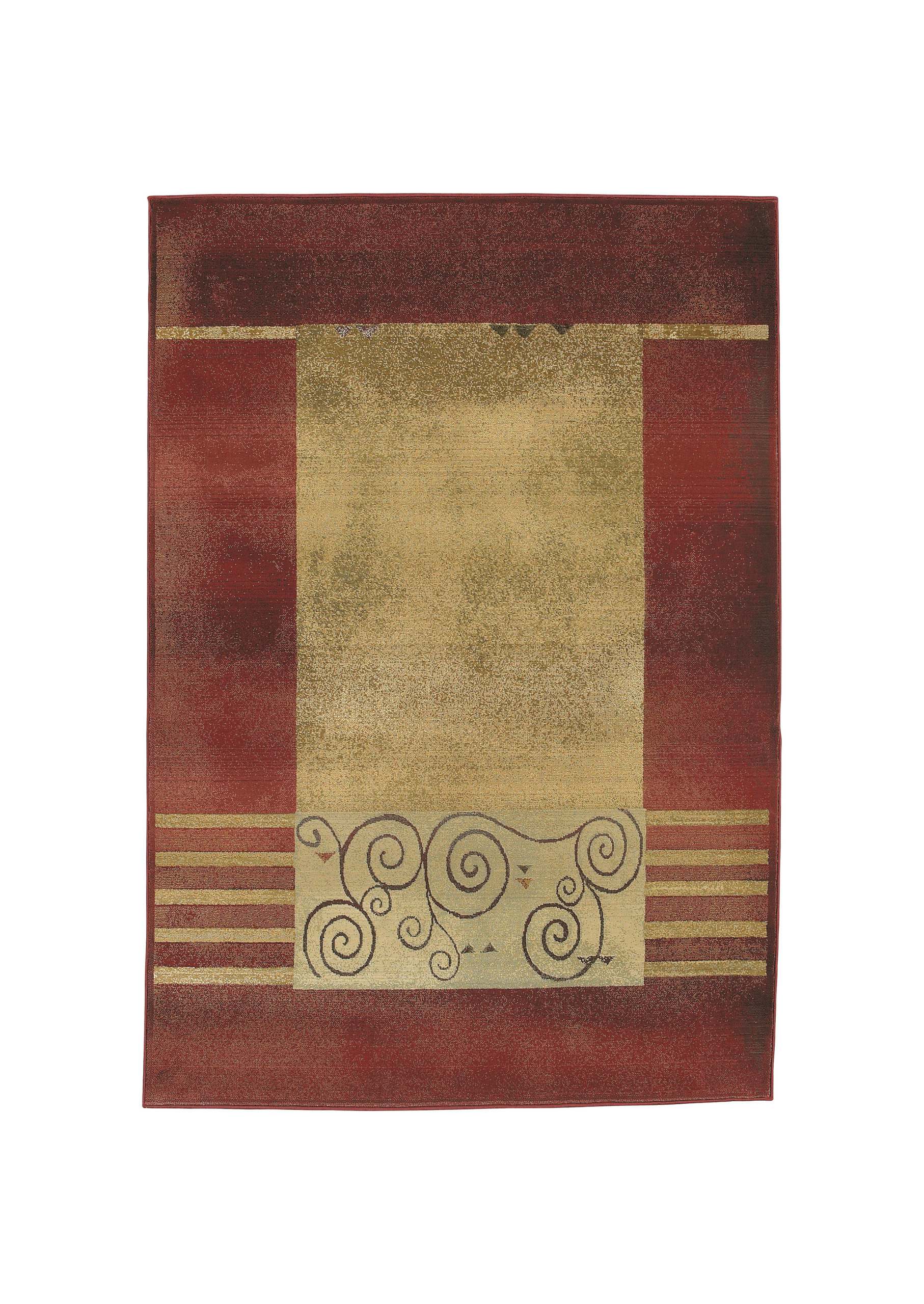Oriental Weavers Generations Collection Red/Beige Border Indoor Area ...