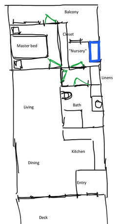 Changing station for our first baby!