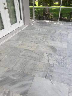 HELP!! Mystery stains on new marble pool deck