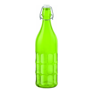 Bormioli Rocco Moresca Green 33.75 Ounce Glass Bottle - Contemporary ...