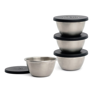Condiment Cups With Lids (Set of 4) - Contemporary - Condiment Sets ...
