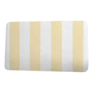Nantucket Rugby Stripe Stripe Print Bath Mat, 17"x24" - Contemporary ...
