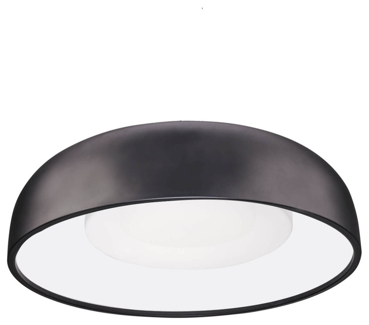 Kuzco Lighting Beacon 20" CCT LED Flush Mount, Black With Opal Glass ...