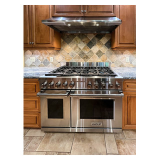 Updated Kitchen with Azul Nebula Quartzite Countertops, Wolf/SubZero ...