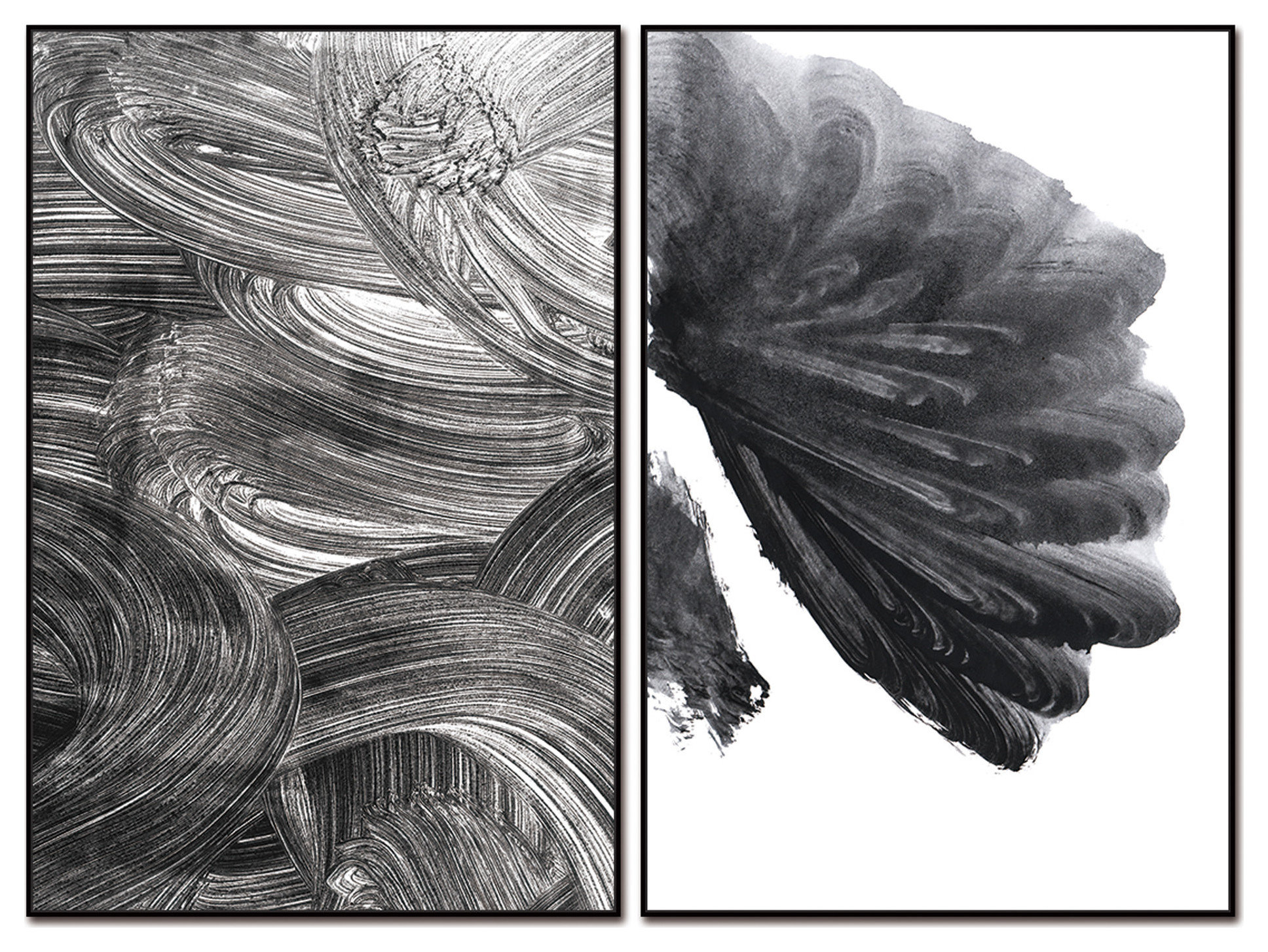 Paco 2-Piece 40"x60" (Each) Canvas Wall Art - Contemporary - Prints And ...