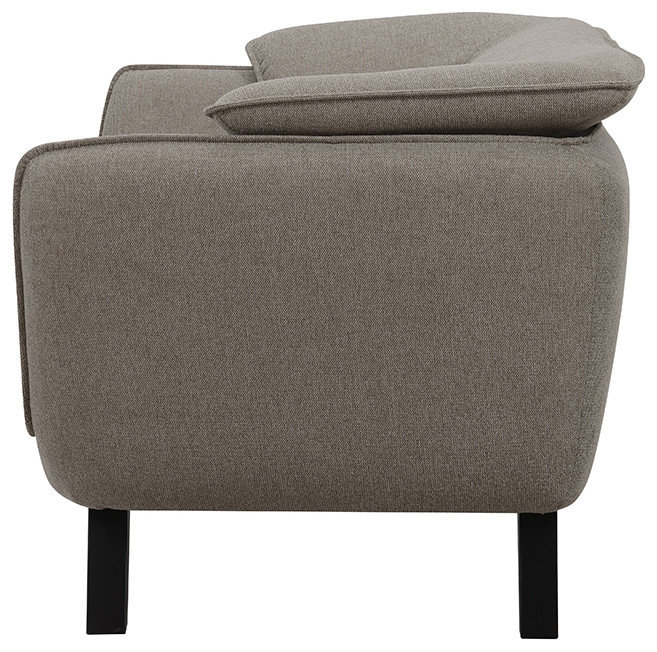 ACME Nayeli Chair, Brown Linen - Transitional - Armchairs And Accent ...