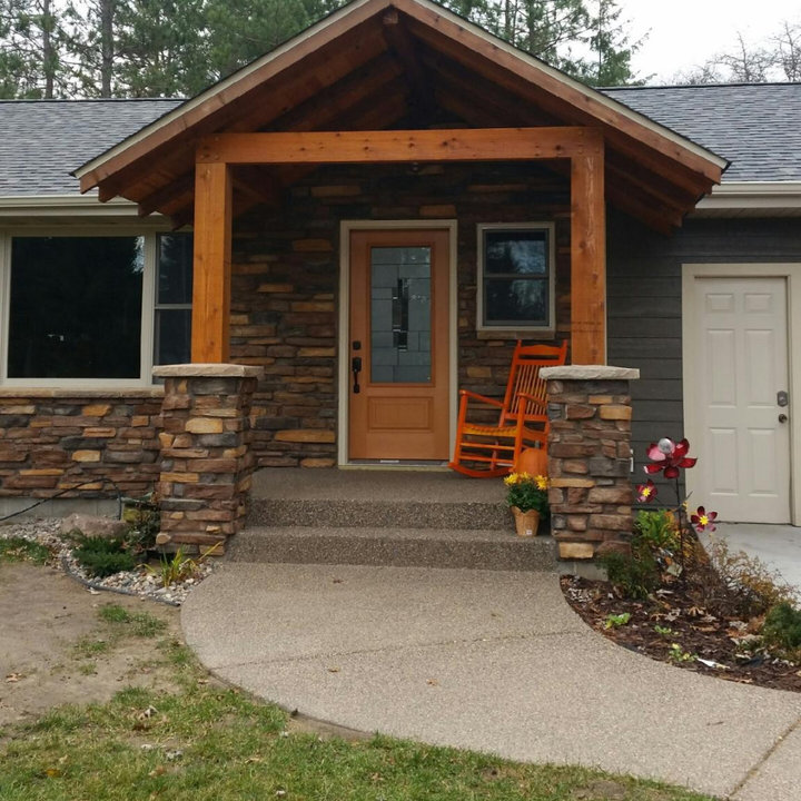 75 Rustic Front Porch Ideas You'll Love - December, 2025 | Houzz