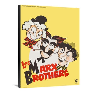 "Marx Brothers - Cartoon - Stock" Canvas Giclee, 23"x30", 23x30 ...