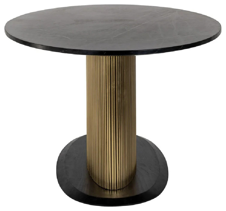 Modern Pedestal Dining Table | OROA Ironville - Contemporary - Dining ...