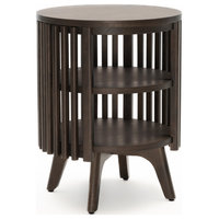 Sierra Low Side Table, Acacia with Dark Stained Finish - Midcentury ...