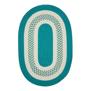 Colonial Mills Crescent Nt52 Teal Area Rugs, 6x9 Oval - Beach Style ...