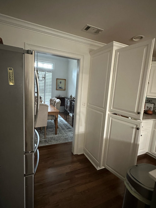 Small kitchen food pantry
