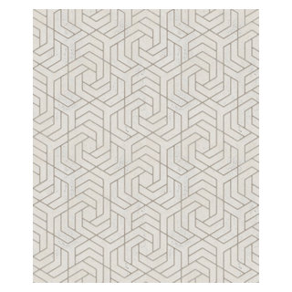Textured Wallpaper, Overlapping Shapes, Sample - Contemporary ...