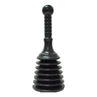 Medium Bellows Toilet Plunger, Black - Toilet Plungers & Holders - by ...