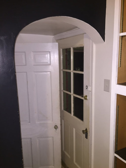 HELP!!!!!! Back door opens into basement door