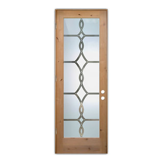 Front Doors - Diamond Beads Frosted Glass Design - 30" x 80 ...