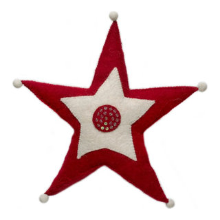 Jester Tree Topper in Hand Felted Wool - Transitional - Christmas ...