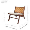 Loria Teak Accent Chair With Cushion - Midcentury - Armchairs And ...