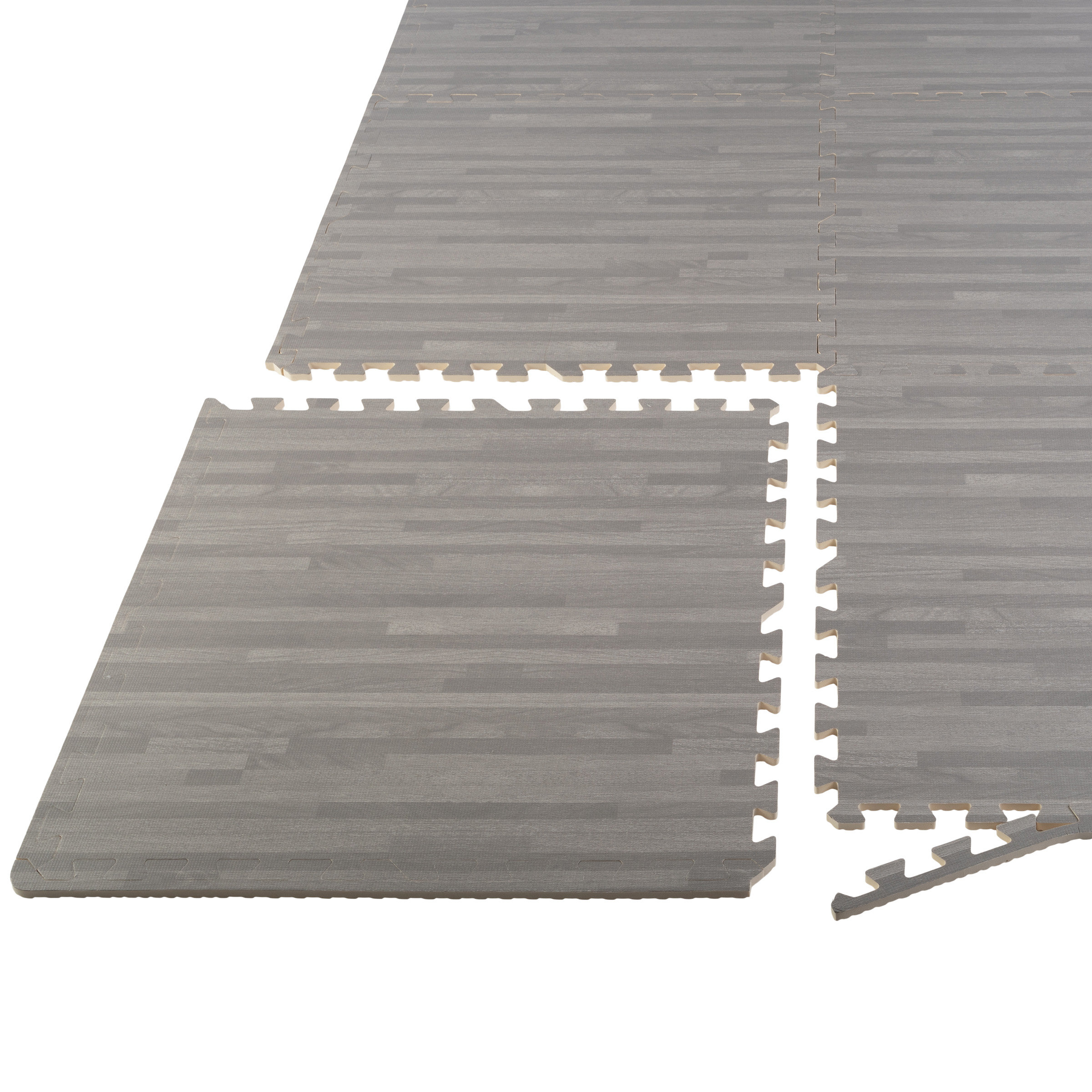 EVA Foam Floor Tiles 24 SQFT Woodgrain Mats for Floor Interlocking Foam ...