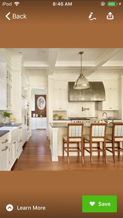 12 foot ceiling in the kitchen
