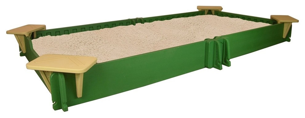 Sandbox 5'x10' With Seats and Cover Included - Contemporary - Sandboxes ...