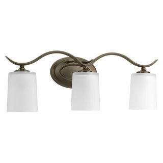 Mark 3 Light Bathroom Vanity Light, Antique Bronze - Transitional ...