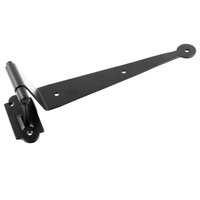Black Offset Strap Hinge Lift Off Pintle Hinges Cast Iron 11 3/4" L ...