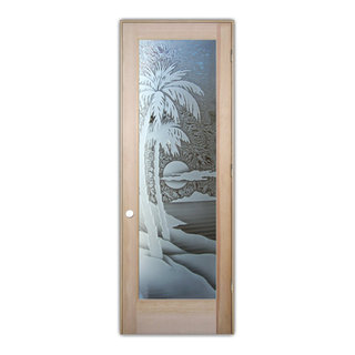 Interior Prehung Door or Interior Slab Door - Palm Sunset - Primed - 28 ...