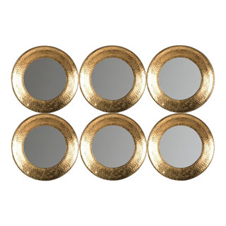 Marcus Disc Mirror - Contemporary - Wall Mirrors - by HedgeApple | Houzz