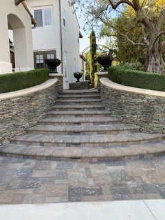 Advice on curved exterior steps?