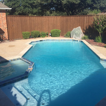 White Plaster Blue Quartz Pool - Photos & Ideas | Houzz