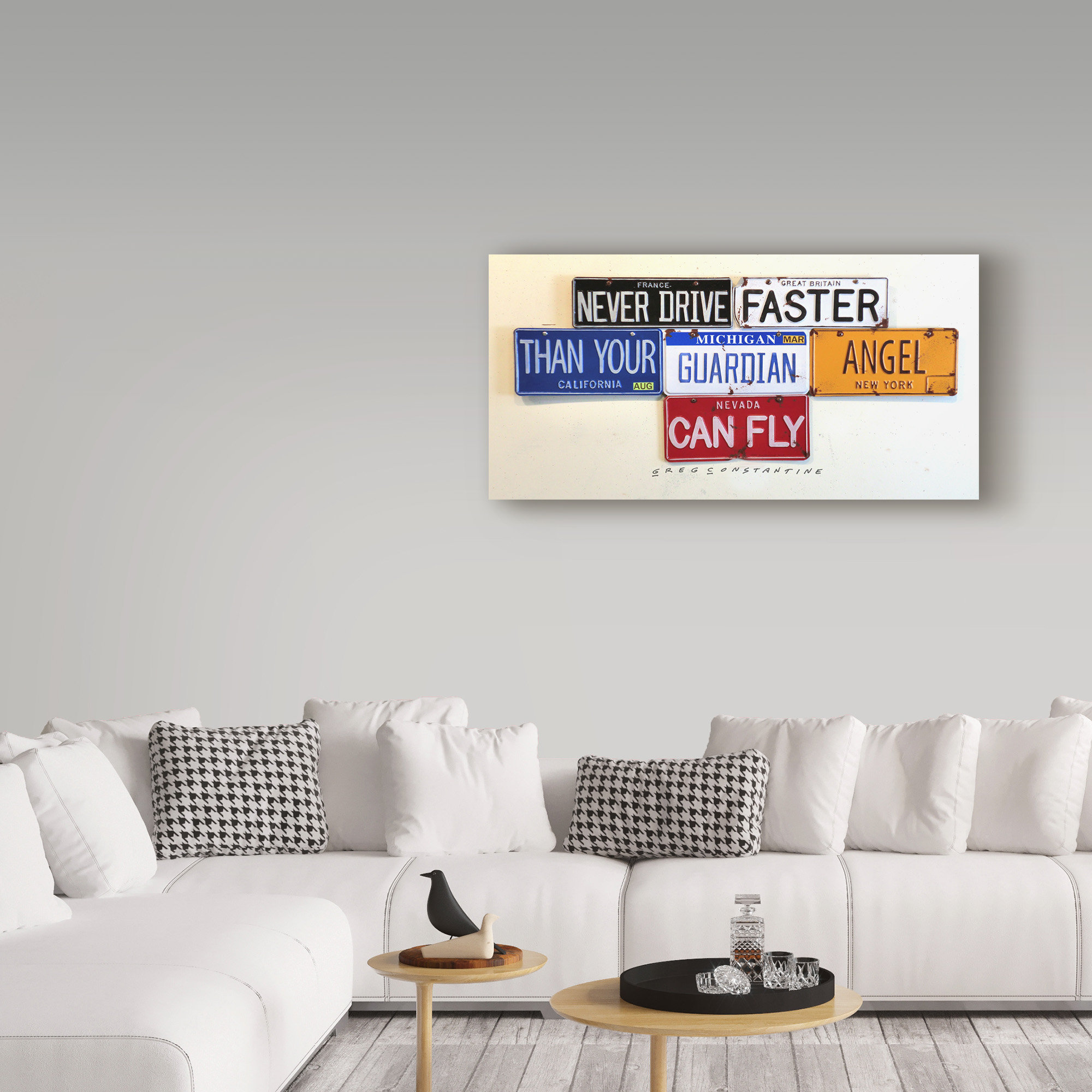 Gregory Constantine 'Guardian Angel Qoute' Canvas Art, 32"x16 ...