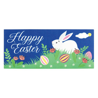 Doormat Insert, Bunny Happy Easter - Farmhouse - Doormats - by New and ...