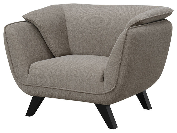 ACME Nayeli Chair, Brown Linen - Transitional - Armchairs And Accent ...