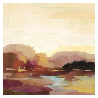 "Maroon Landscape" Fine Art Giant Canvas print 54"x54", 72 x 72 ...