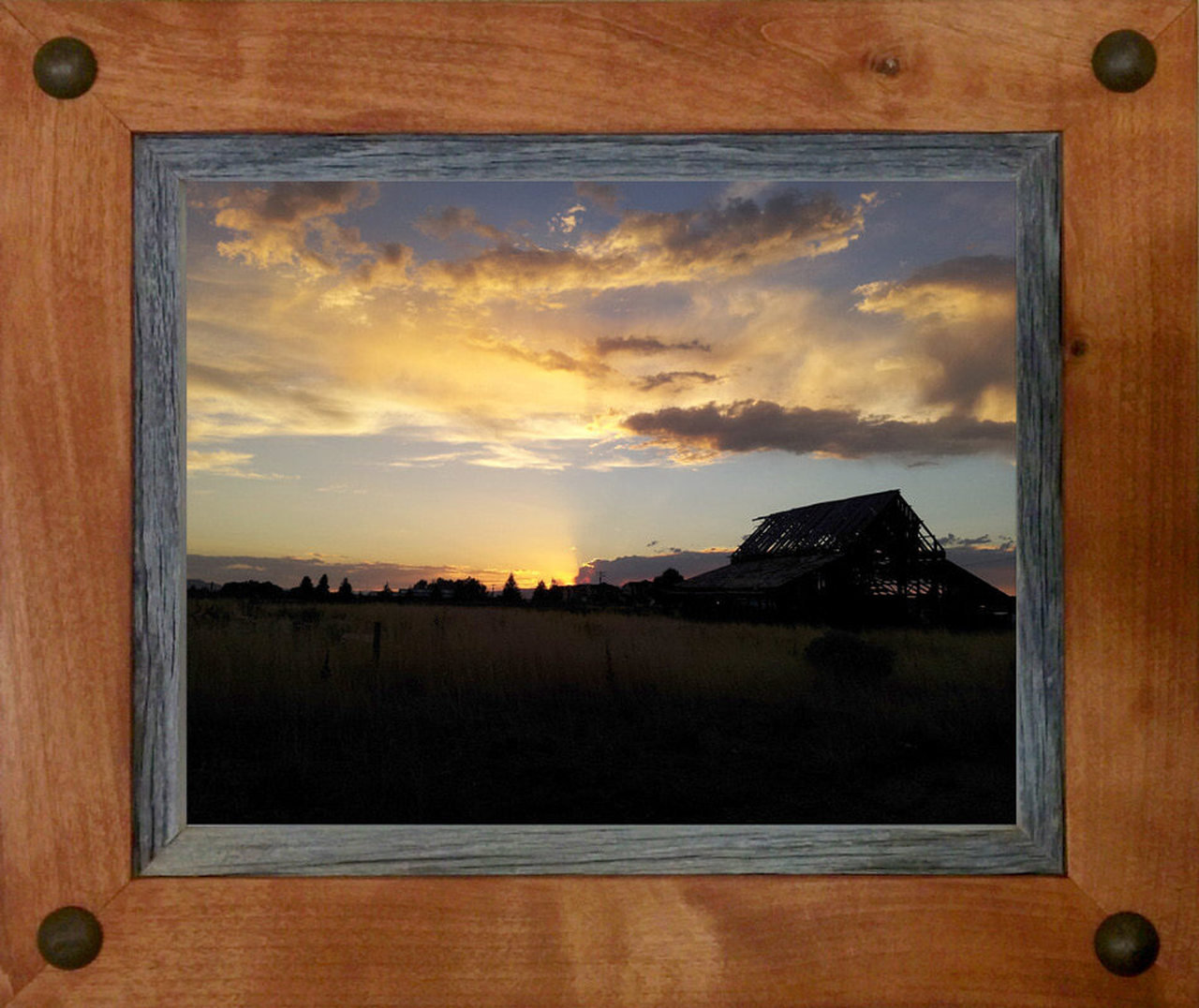 Western Frames, Wood Frame With Tacks, Sagebrush Series, 16"x20 ...