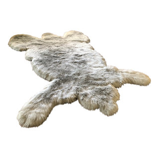 Super Soft Faux Bear Skin Silky Shag Rug, 6'x9' - Contemporary ...