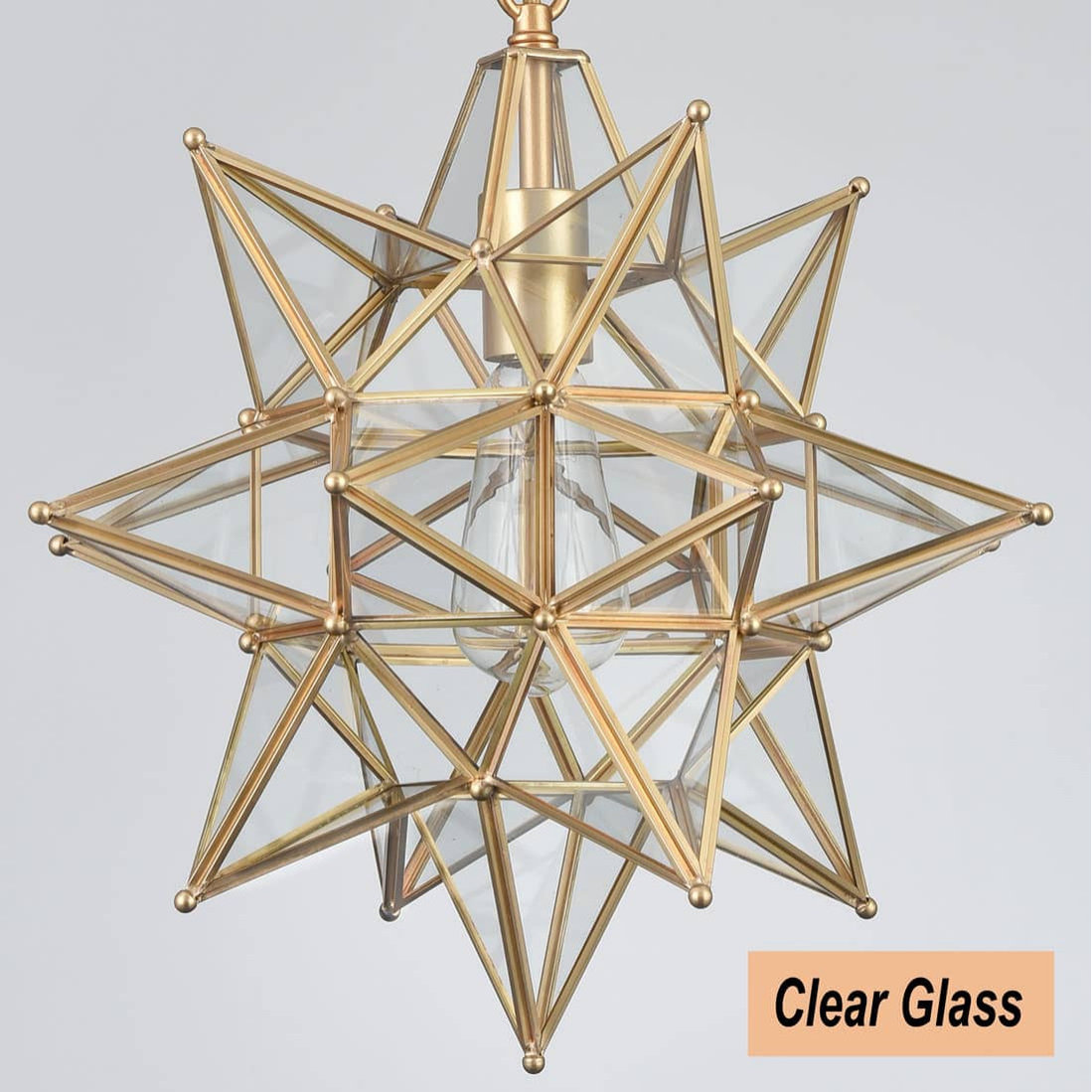 Modern Star Pendant Light, 16 Inch - Mediterranean - Pendant Lighting ...