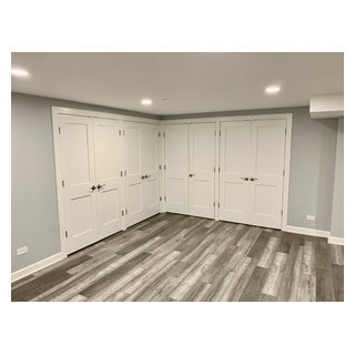 Modern Grey Basement Remodel - Modern - Basement - Chicago - by D ...