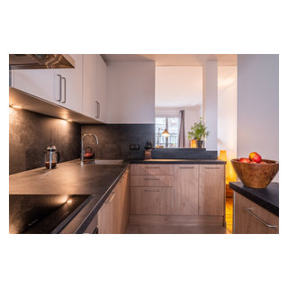 Un 35m2 switché - Transitional - Kitchen - Paris - by Ekhia | Houzz
