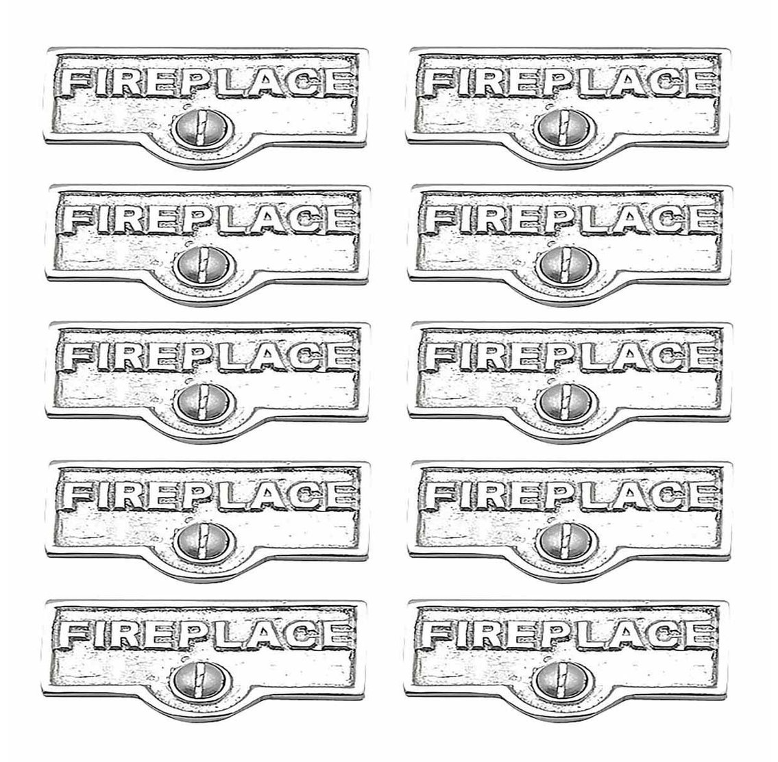 Switch Plate Tags Fireplace Name Signs Labels Brass, Set of 10 ...