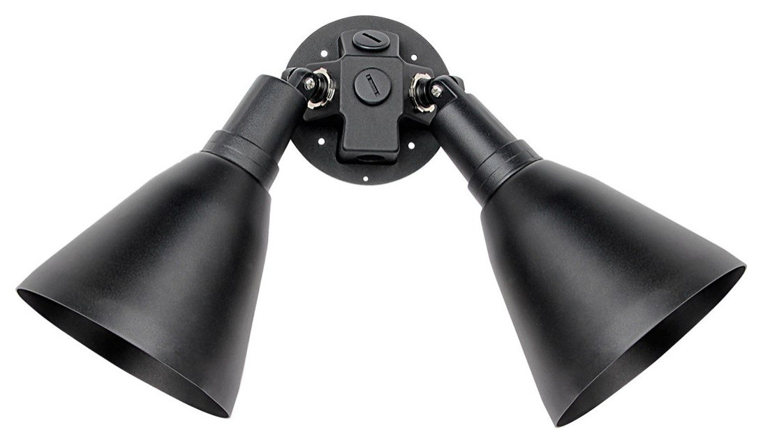 Maxim Spots 2-Light Outdoor Wall Mount 92006BK, Black - Transitional ...