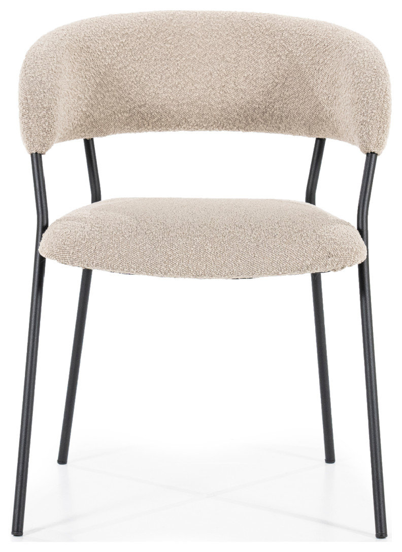 Upholstered Modern Dining Chair, Eleonora Luka - Transitional - Dining ...