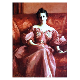 Alfred Emile Leopold Stevens Portrait of Mrs. Howe Wall Decal, 21x28 ...