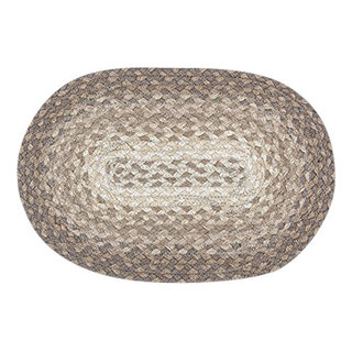 Natural Oval Braided Rug, 5'x8' - Contemporary - Area Rugs - by ...