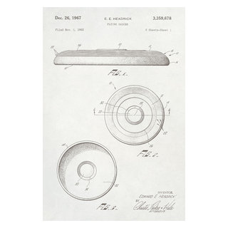 Frisbee Patent Art Print - Industrial - Prints And Posters - by Keep ...