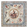 Neptune and The Four Seasons Mosaic, 92" x 92" - Traditional - Tile ...