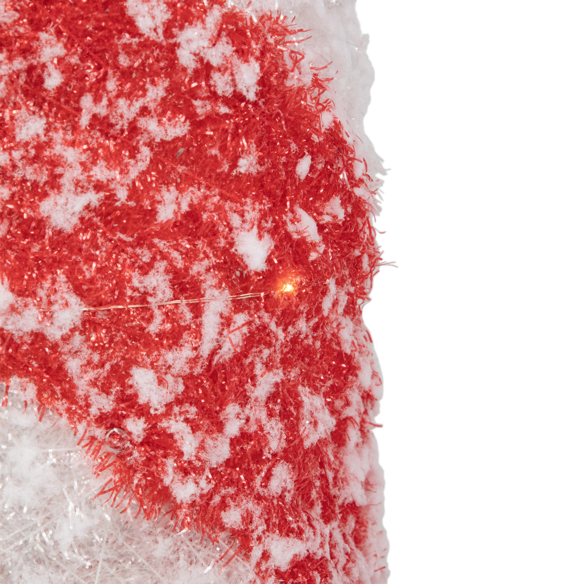 3-Piece LED Lighted Snowy Candy Cane Striped Christmas Cone Tree Set3 ...